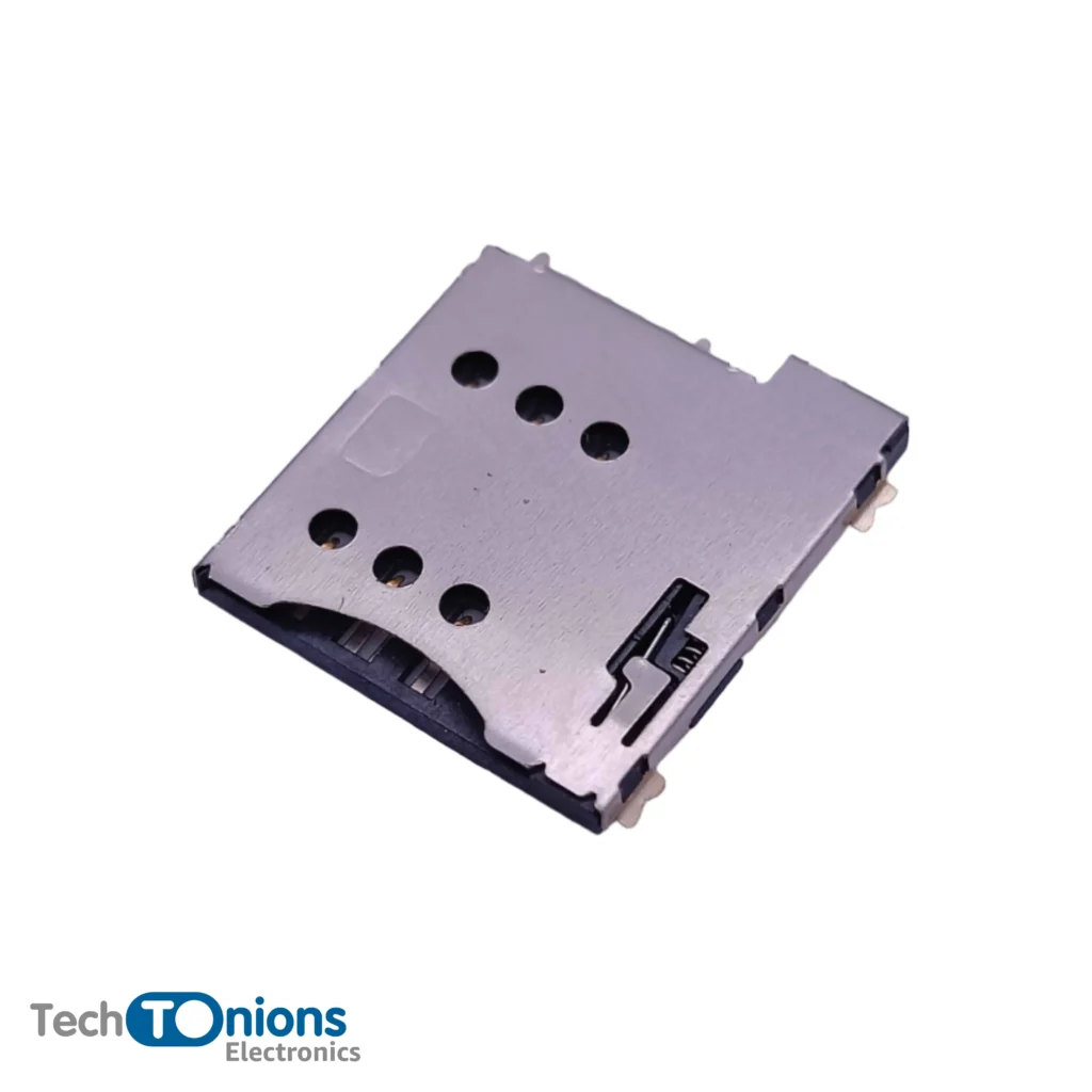 Micro SIM Card Socket - 6 pins - Spring Loaded Push type - TechTOnions.com