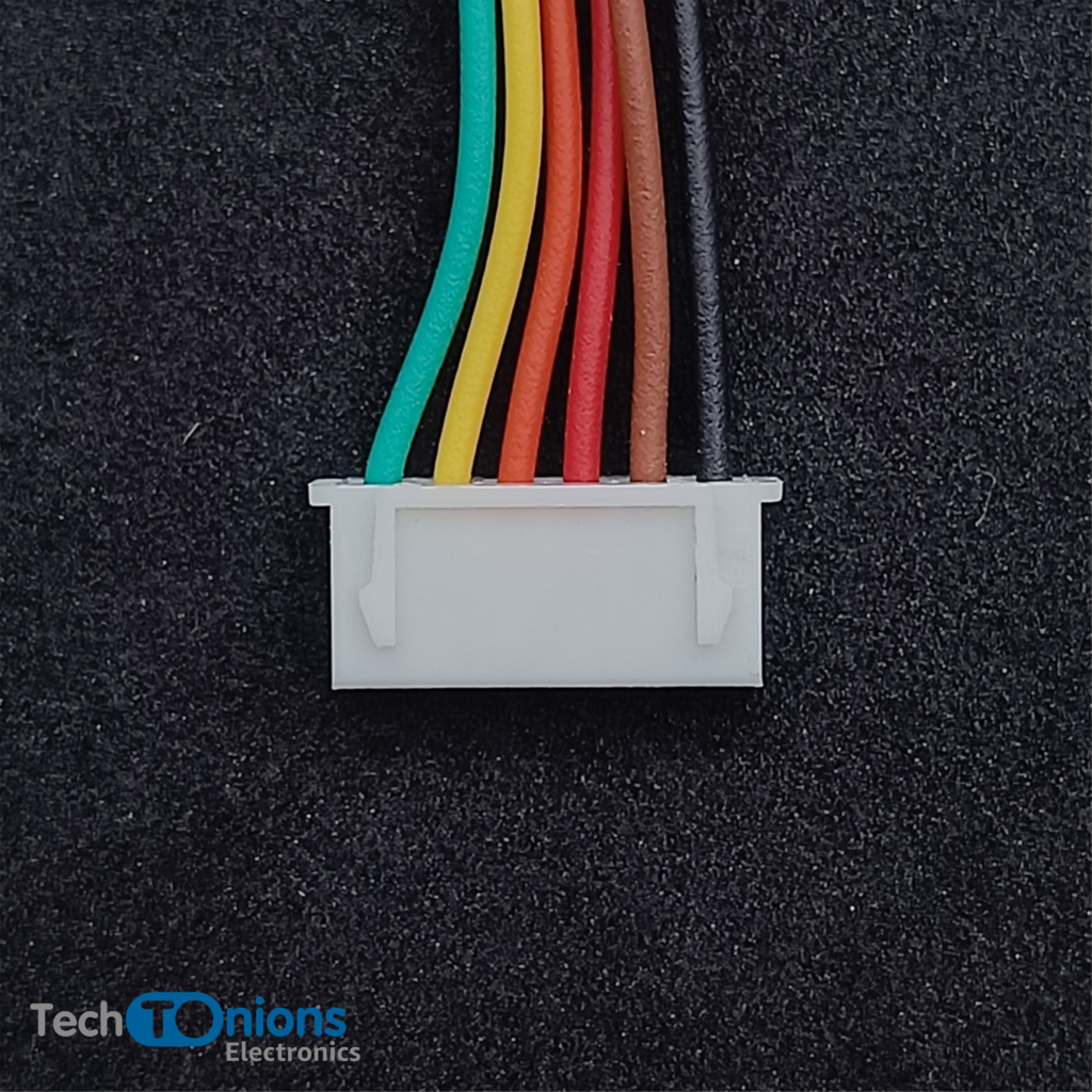 6 pin JST XH, 2.5mm, Both side Female 30cm (300mm) - TechTOnions.com